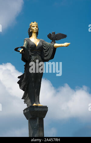 Statue of St. Sofia the goddess of wisdom as the symbol of Sofia ...