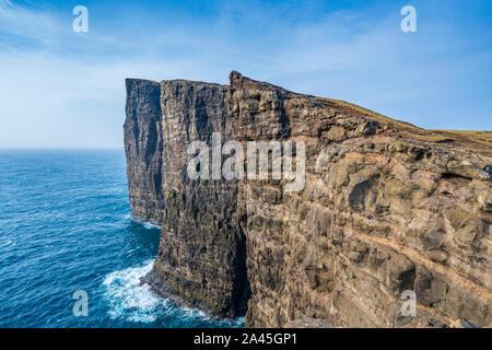 Bøsdalafossur is a waterfall in the Faroe Islands that flows from the ...