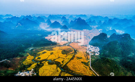 Landscape of Jingxi, a county-level city in Baise City, southwest China ...