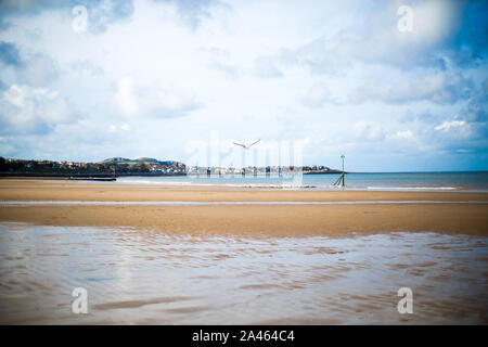 Landscape images of the beach at Colwyn Bay, Wales Stock Photo - Alamy
