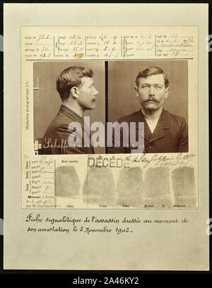 Fiche Henri Leon SCHEFFER 2 novembre 1902 Stock Photo - Alamy