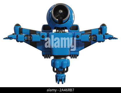 3D render of a robot with jet pack flying Stock Photo - Alamy