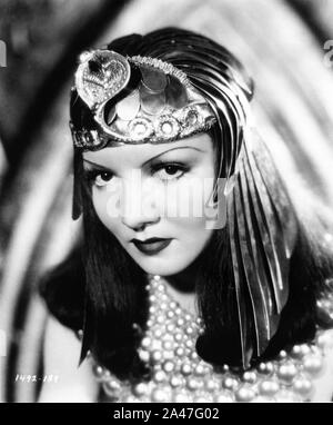 CLAUDETTE COLBERT Portrait as CLEOPATRA 1934 director CECIL B. DeMILLE costume Travis Banton ...