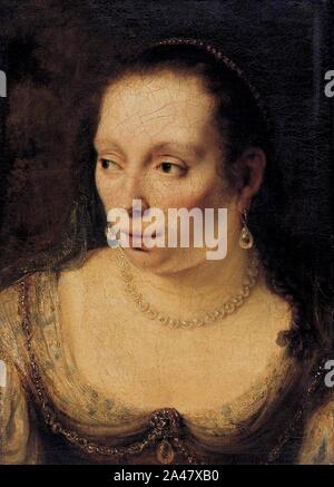 Ferdinand Bol - Portrait of a Lady Stock Photo - Alamy