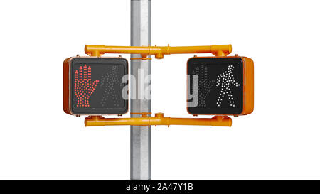 Traffic light yellow sign stoplight. 3D rendering Stock Photo - Alamy