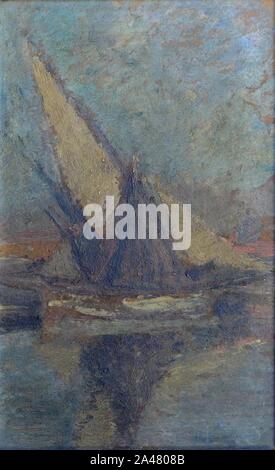 'Motiv iz Benetk' by Ferdo Vesel is a painting depicting a scene in ...