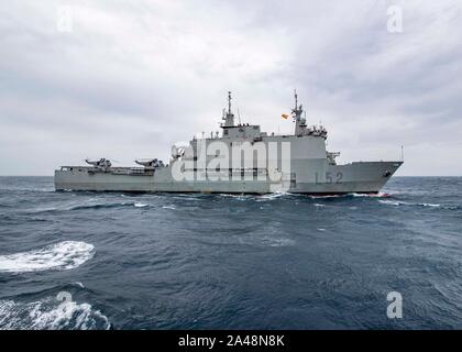 The Spanish navy Galicia-class landing platform dock ship ESPS El ...