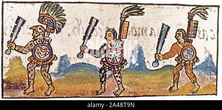 Aztec Warriors (Florentine Codex Stock Photo - Alamy