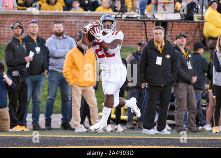 Mississippi running back Scottie Phillips runs a drill at the NFL ...