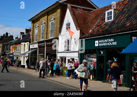 Southwold High street shops summer tourists Stock Photo: 72904222 - Alamy