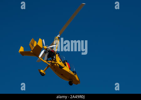 An M22 - Voyager Gyrocopter made by Magni Gyro flying over the Italian ...