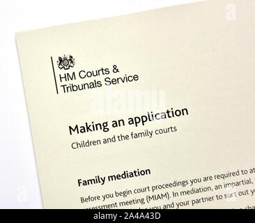 HM Courts & Tribunals Service leaflet PA2 'How to obtain probate' Stock ...