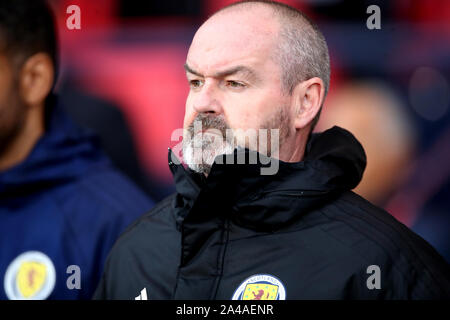 Scotland Manager Steve Clarke ahead of the international friendly match ...