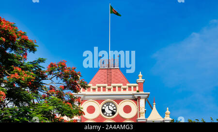 Landscape view of landmark historical rajbari or royal palace in Natore ...