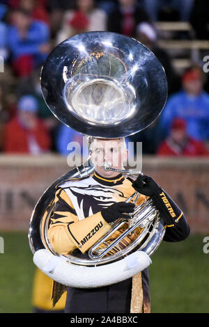 Missouri NCAA college football player Eric Beisel speaks during the ...