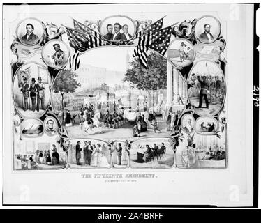 The Fifteenth Amendment. Celebrated May 19th, 1870 from an original ...