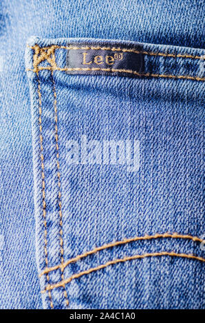 Closeup of Lee label on clothes Stock Photo - Alamy