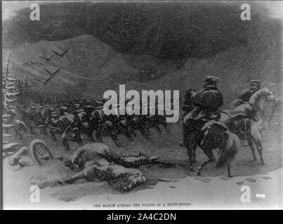 The March across the Plains in a Snow Storm (Gen. Albert Johnston's ...