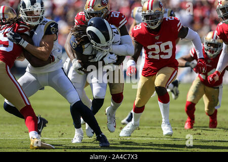 San Francisco 49ers cornerback Darrell Luter Jr. celebrates during ...