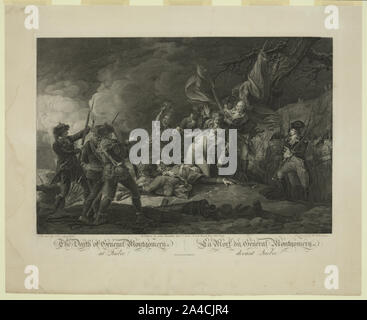 The death of General Montgomery at Quebec La mort du General Stock ...
