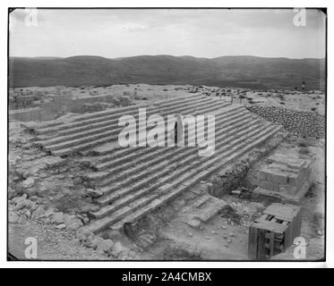 The excavations at Samaria. Stairway to Roman temple Stock Photo - Alamy