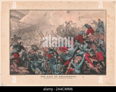 The fall of Sebastopol Capture of the Malakoff tower - French zouaves ...