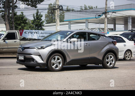 Chiangmai, Thailand - October 1 2019: Silver New Toyota CHR Subcompact ...