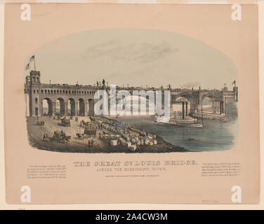 The great St. Louis Bridge - across the Mississippi River Stock Photo ...