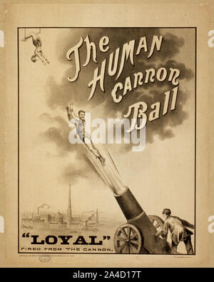 The human canon ball Stock Photo - Alamy