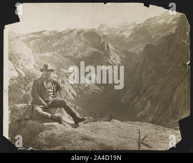 The hunter Rough Rider amid nature's grandest scenery in the west Stock ...