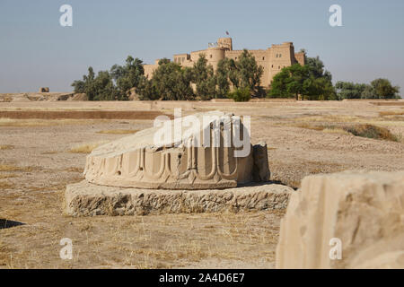 Shush castle, archaeological site of Susa(Shush), base of excavation ...