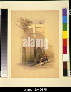 The nilometer, Island of Rhoda - David Roberts, R.A Stock Photo - Alamy