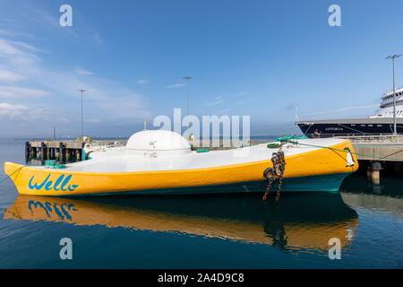 BOAT FROM THE WELLO ORY COMPANY, PENGUIN WEC-2 WAVE ENERGY CONVERTER ...