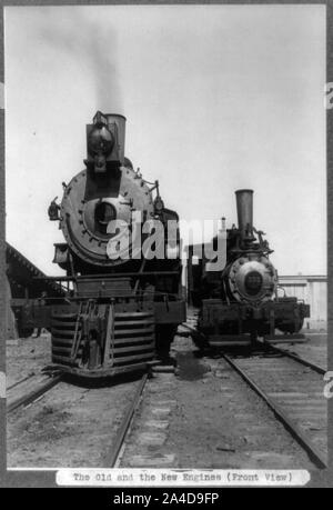 The old and the new engines (front view Stock Photo - Alamy