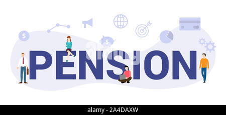 Banner retirement planning vector illustration. Retirement Plan Growth ...