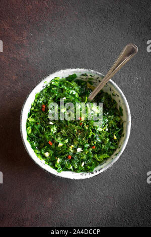 Traditional Argentinean Sauce Dip for Parsley and Cilantro Meat ...