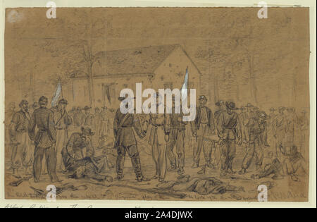 The rebel dodge to cover the retreat into Virginia. Flag of truce to ...