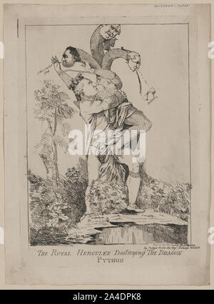 The royal Hercules destroying the dragon python Stock Photo - Alamy