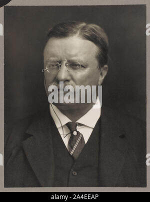 A portrait of Theodore Roosevelt, the 26th president of the United ...