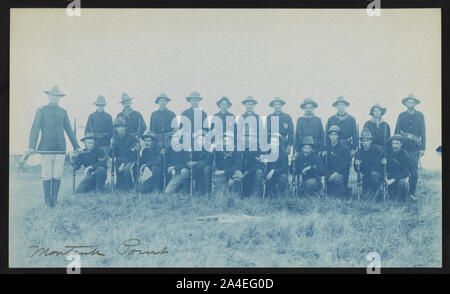 Theodore Roosevelt's Rough Riders, Company B, at military camp, Montauk ...