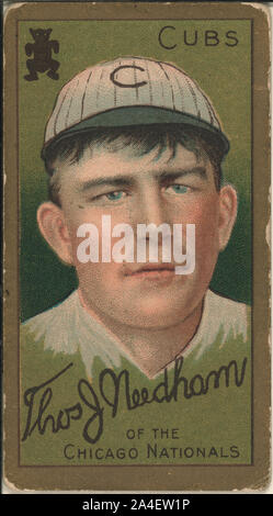 Thomas J. Needham, Chicago Cubs, baseball card portrait Stock Photo - Alamy