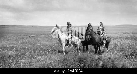 'Three Chiefs Piegan p.39 horizontal' depicts the prominent Native ...