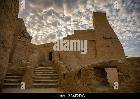 The Mosque in Siwa's Shali Fortress which is made of "Kershef" (or ...