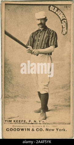 Tim Keefe, New York Giants, baseball card portrait Stock Photo - Alamy
