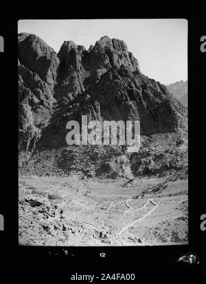 To Sinai by car Precipitous Granite Hill N.E. of the monastery. 1920 ...