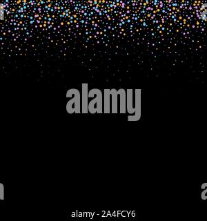 falling blue circles on a black background. Photo Frame. Celebration ...