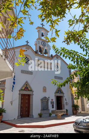 Greece, Crete, Mountain Village Mochos Stock Photo - Alamy