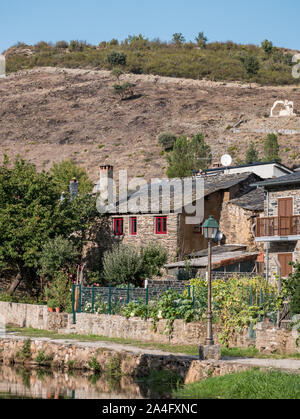 Rio de Onor is a village in northern Portugal with traditional houses ...