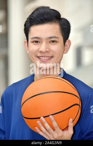 Smiling Filipino Male Basketball Player Stock Photo - Alamy