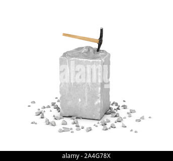 Computer chips isolated. 3d rendering Stock Photo - Alamy